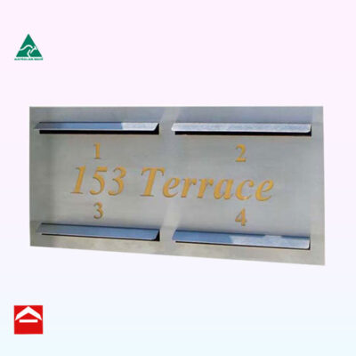 Stainless Steel Front Open Mail Plate - The Letterbox Man